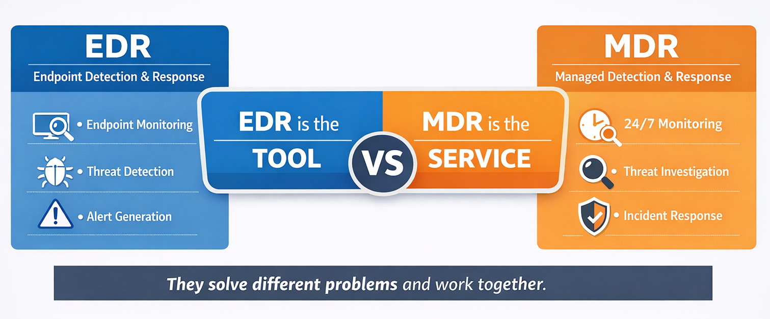 MDR vs EDR: Understanding What Each One Does | AffinityMSP